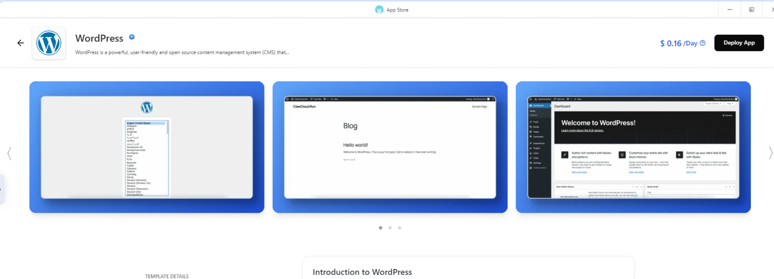 利用ClawCloud 零成本搭建wordpress博客-Linux老运维